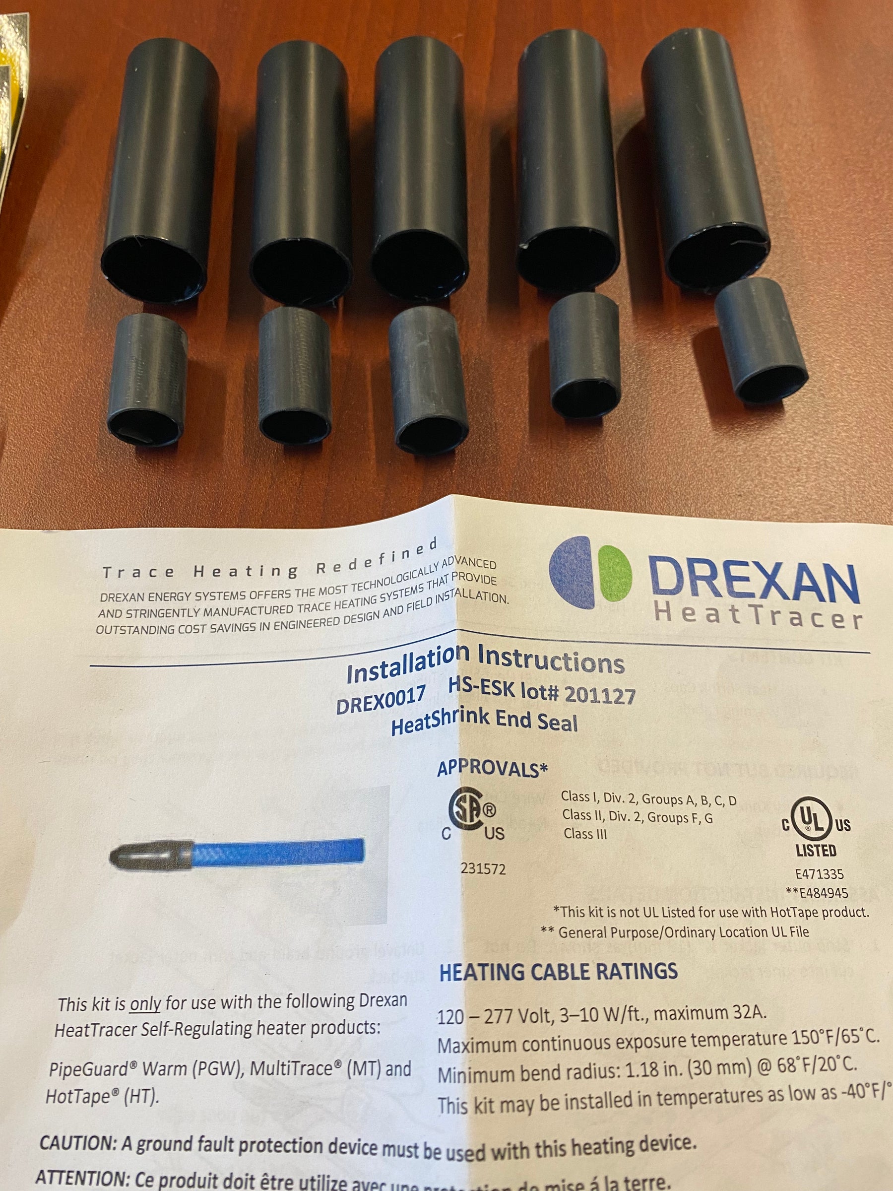 Drexan End Seal Kit | Shop Ice & Snow Melt | SC Metal Roofing Supply ...
