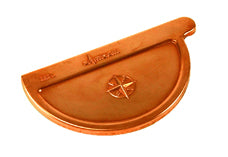 Euro-Style Half-Round Copper Endcaps | Shop Rain Goods | SC Metal ...